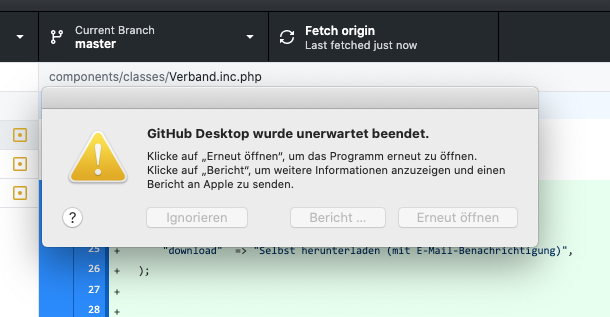 Github Desktop Has Unexpectedly Quit At Every Launch · Issue 14038 