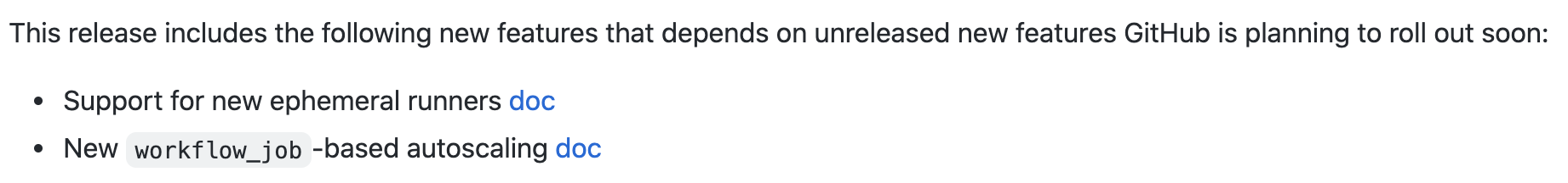 Update documentation about unreleased features · Issue #833 · actions ...