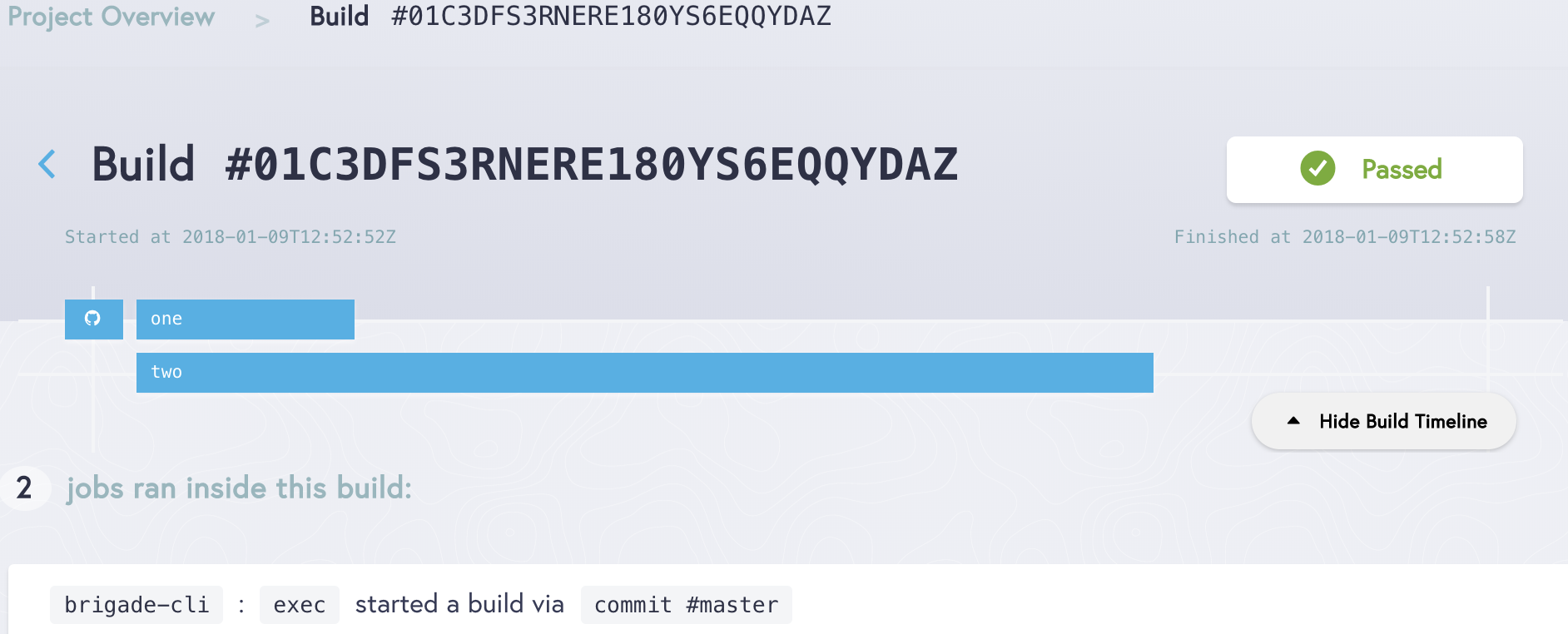 Build timeline isn't respecting job ordering? · Issue #124 · brigadecore/kashti · GitHub