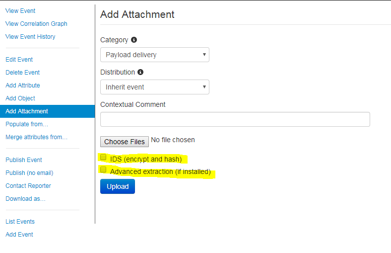 Rest Api For Adding Attachment Into An Event In Misp · Issue 3056