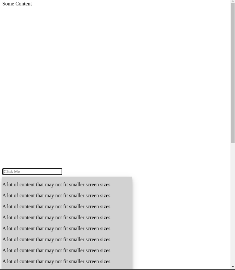 Dom Is There A Way To Make The Floating Content Automatically Scroll The Page To Make Its