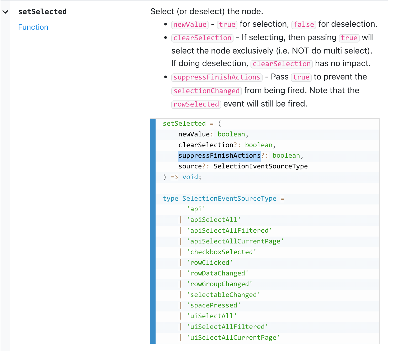 checkboxSelection - Ability to pre-select a checkbox based on the data ...