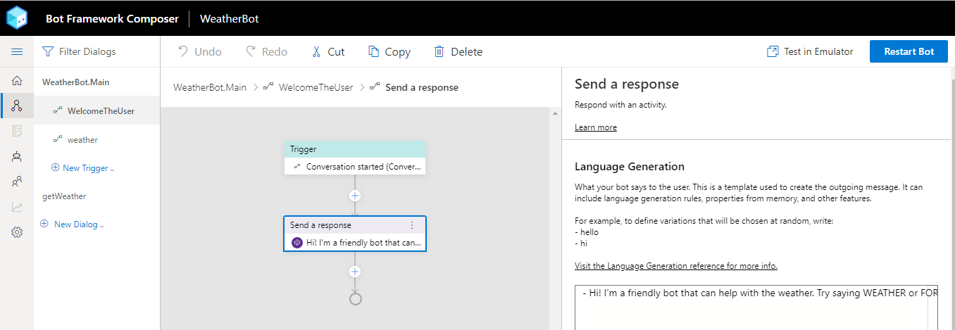 Error from Emulator - mismatched input ‘help’ expecting · Issue #1576 · microsoft/BotFramework ...