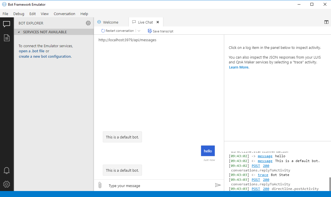 (Echo Bot example). Cannot read property 'name' of undefined · Issue #1588 · microsoft ...