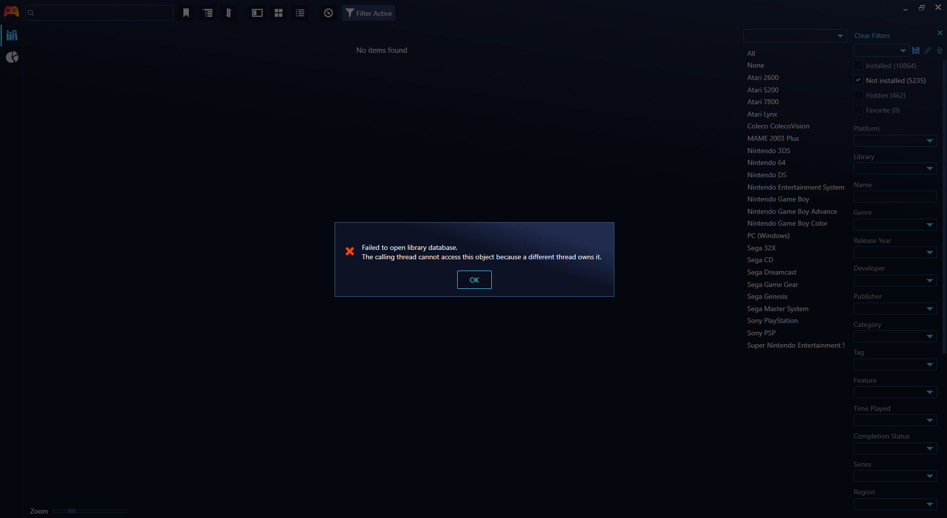 P9 Beta2: Failed to open library database · Issue #2471 · JosefNemec/Playnite · GitHub