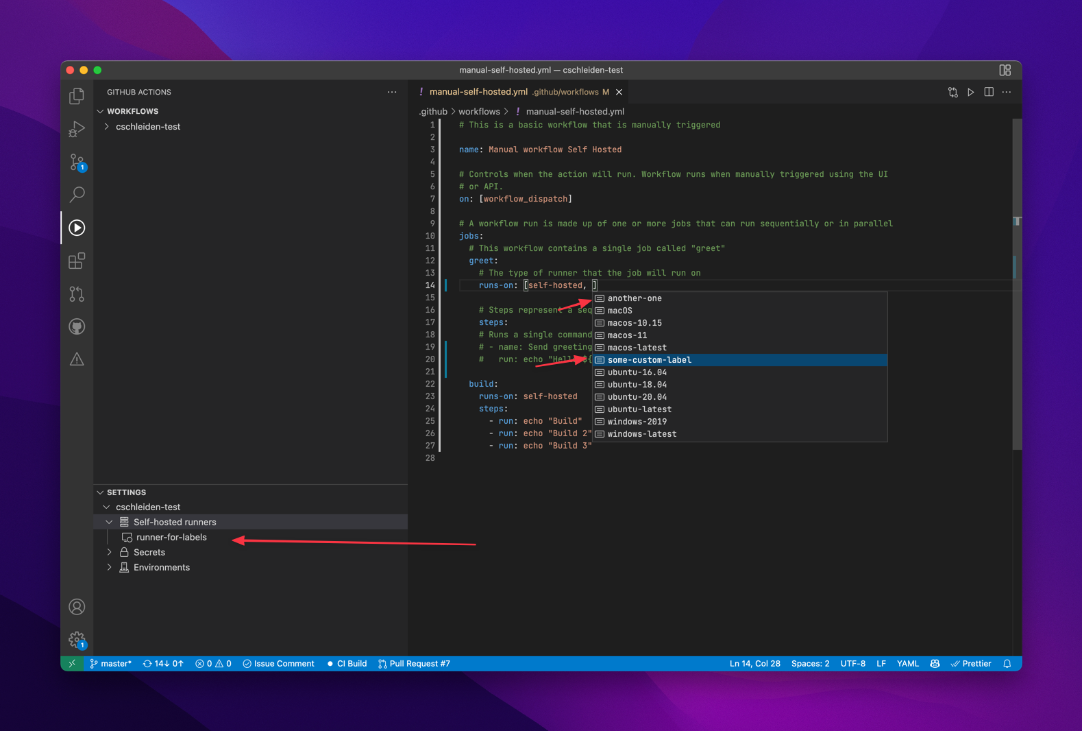 Custom Runner Labels · Issue 138 · Cschleiden Vscode Github Actions · Github