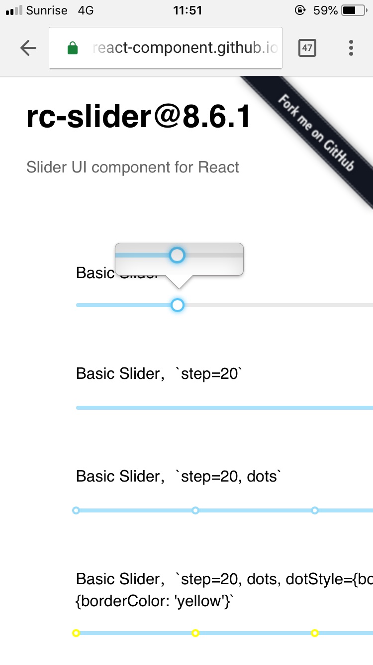 iOS: Selection tooltip / zoomer displayed on dragging slider · Issue ...