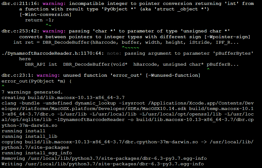 Error Importing On Mac · Issue 1 · Yushulxpython Barcode Qrcode Sdk 