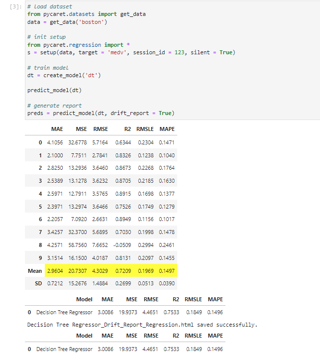 [BUG] Problem... with drift... · Issue #2088 · pycaret/pycaret · GitHub
