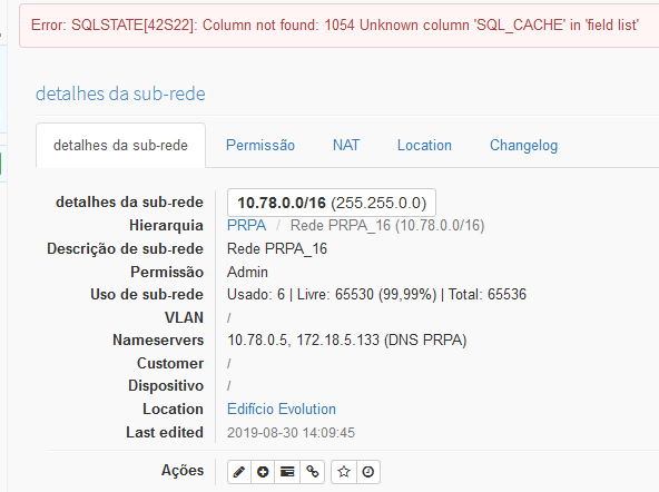 Error: SQLSTATE[42S22] · Issue #2722 · phpipam/phpipam · GitHub