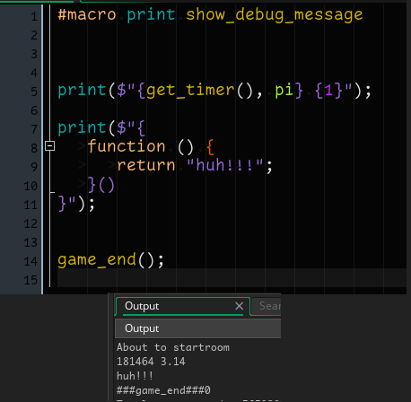 Strange but "intended" string template behavior · Issue #2178 · YoYoGames/GameMaker-Bugs · GitHub