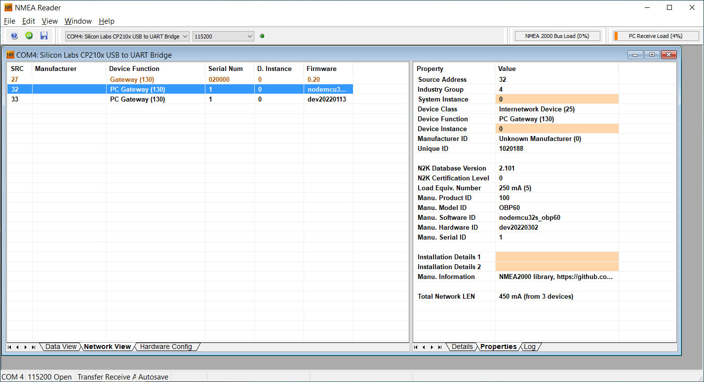 Content For Manufacturer Software Id And Manufacturer Hardware Id In Nmea2000 Data Reversed