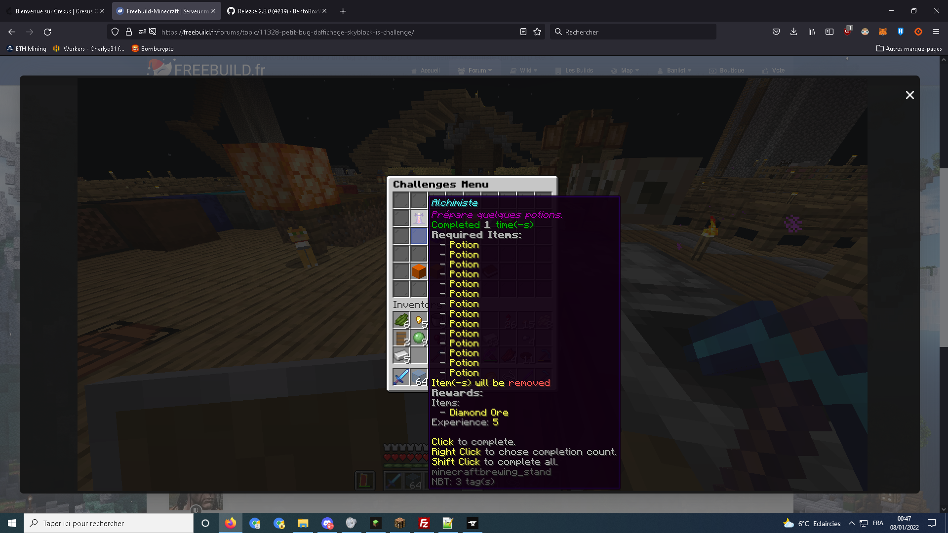 potion is not displayed in gui · Issue #290 · BentoBoxWorld/Challenges · GitHub