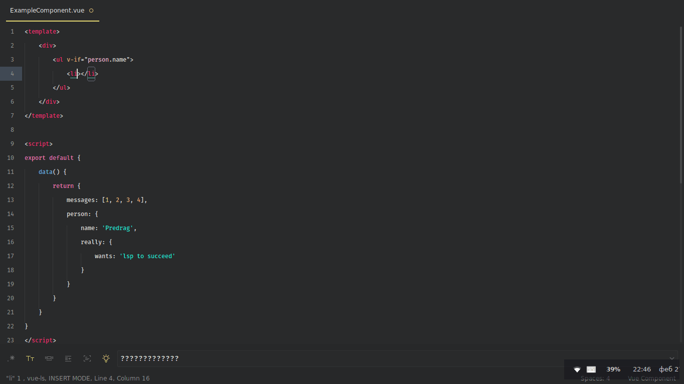 Vue support using vue-language-server · Issue #284 · sublimelsp/LSP · GitHub