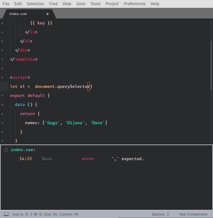 TypeScript server diagnostics clash with Vue server · Issue #393 · sublimelsp/LSP · GitHub