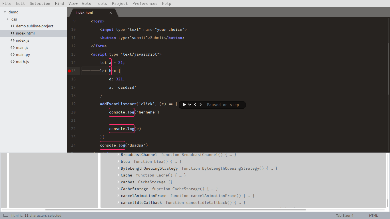 Normal views instead of phantoms ?! · Issue #9 · daveleroy/SublimeDebugger · GitHub