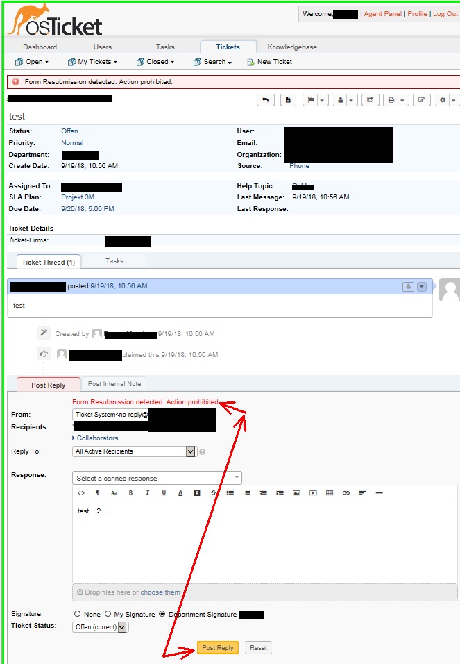 OsTicket Version (v1.11.0-rc1 - develop-next ) - Cann´t Post Reply · Issue #4522 · osTicket ...