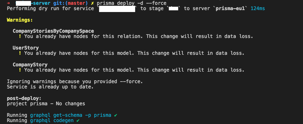 prisma deploy --dry-run broken · Issue #1669 · prisma/prisma1 · GitHub