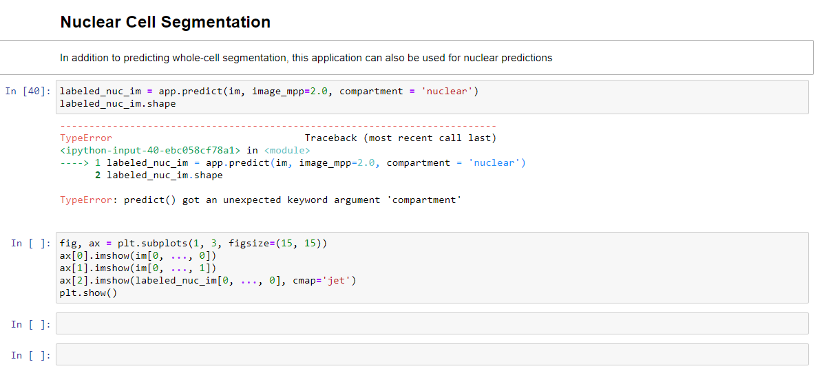 Keyword Argument Compartment for Method Predict (Multiplex Seg.) Error · Issue #427 ...