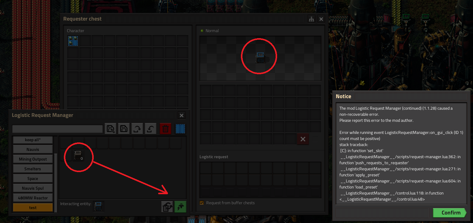 Mod crashes when loading preset to chest where an item has maximum set to 0 · Issue #15 ...