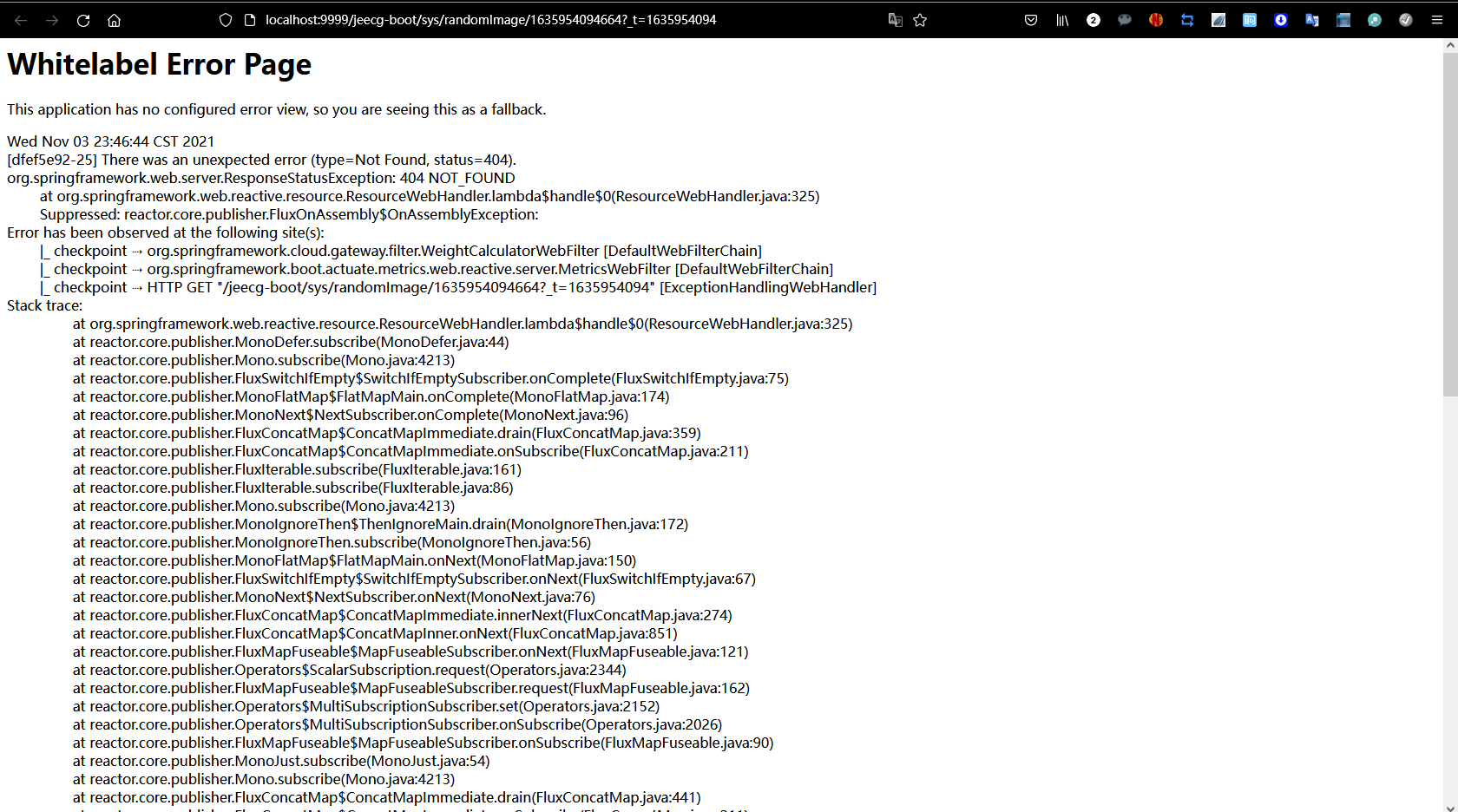 参照JeecgBoot单体升级微服务启动，无法显示登陆验证码，请求返回404 · Issue #3158 · jeecgboot/JeecgBoot · GitHub