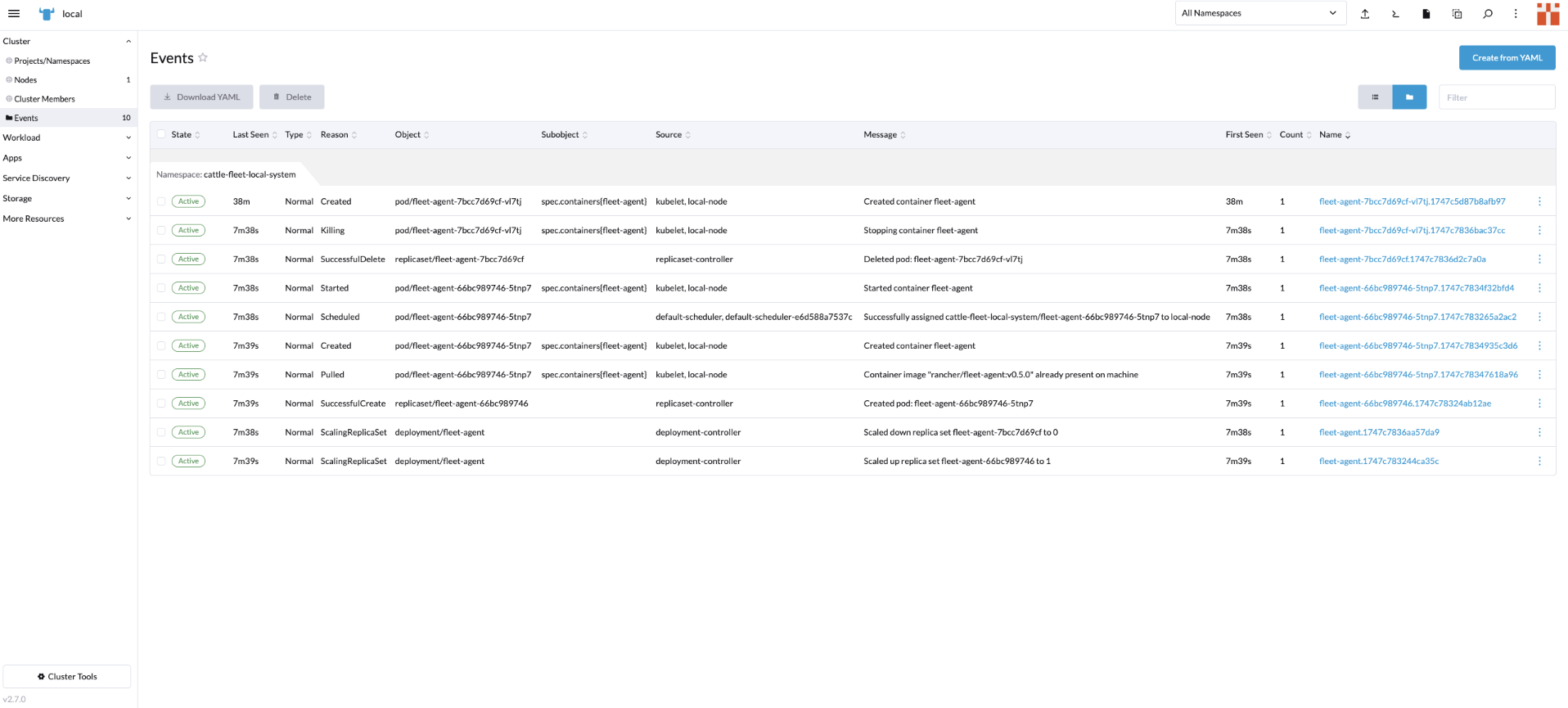 Events table has empty columns · Issue #40332 · rancher/rancher · GitHub