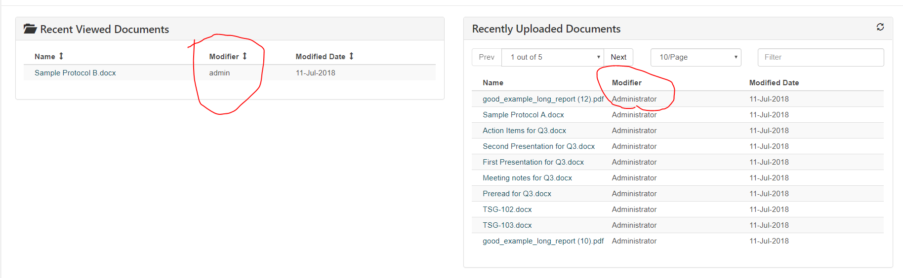 Recent object dashlet properties are not filtered as configured in Object Type Config · Issue ...