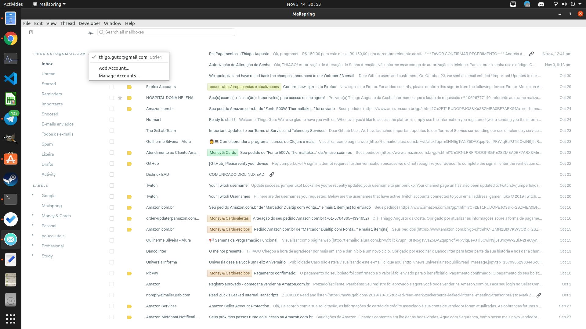 I can't add 2 accounts on Mailspring! · Issue #1699 · Foundry376/Mailspring · GitHub