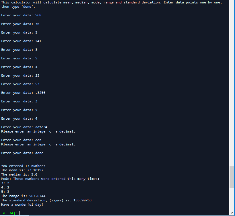 GitHub - Robert-Barclay/Statistics-Calculator: A simple calculator that ...
