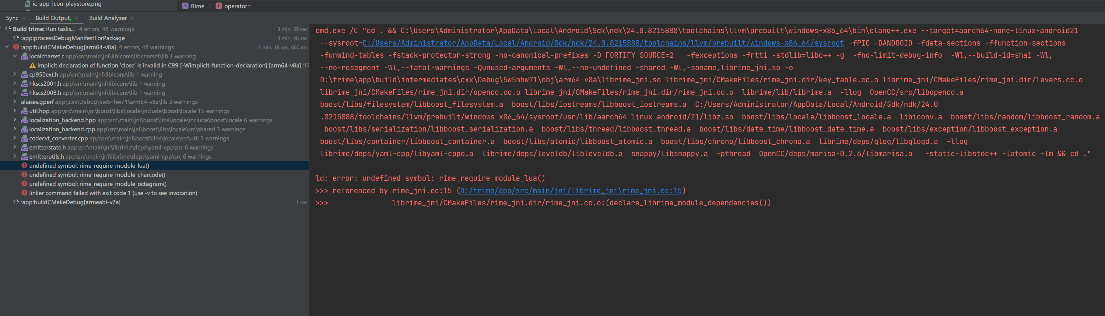 请问各位大佬rime编译不通过是怎么回事？ · Issue #1010 · osfans/trime · GitHub