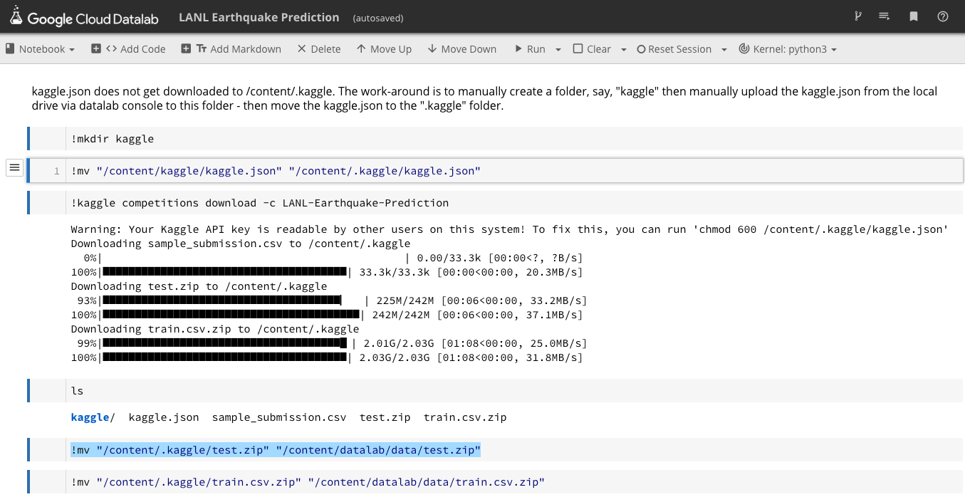 kaggle api in GCP · Issue #100 · Kaggle/kaggle-api · GitHub