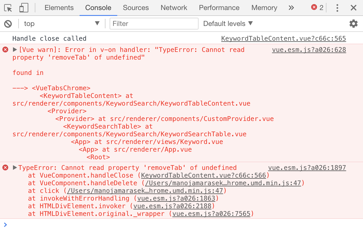 'handleClose' isn't working! · Issue #49 · viewweiwu/vue-tabs-chrome · GitHub