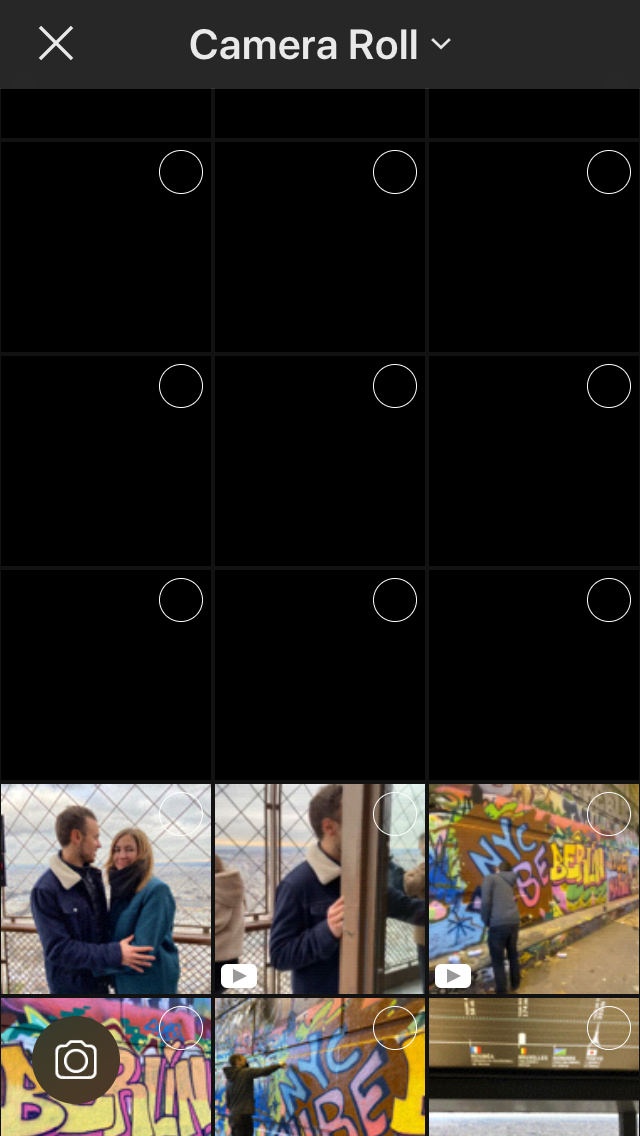 Camera roll image previews from a restored iphone backup (iOS9) to a ...