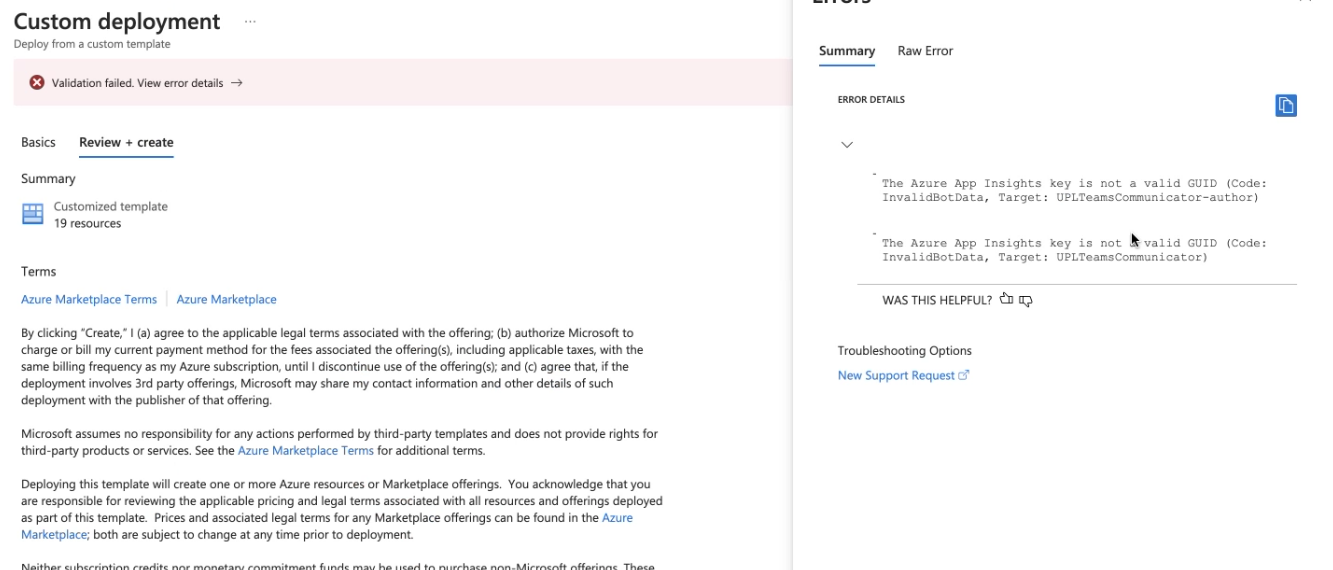 2nd The Azure App Insights key is not a valid GUID (Code ...