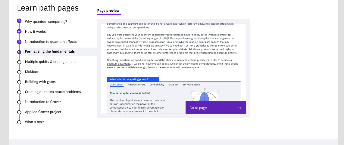 Create learning path page preview section for learning path landing ...