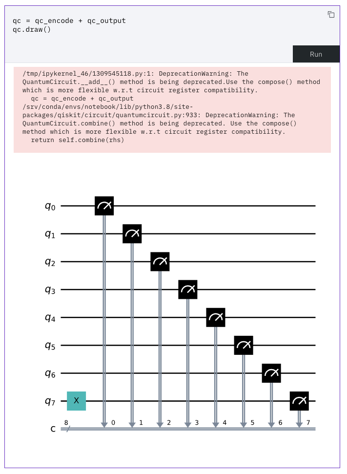 [Code Cell Code] "Deprecation Warning" in code cells · Issue #429 · Qiskit/platypus · GitHub