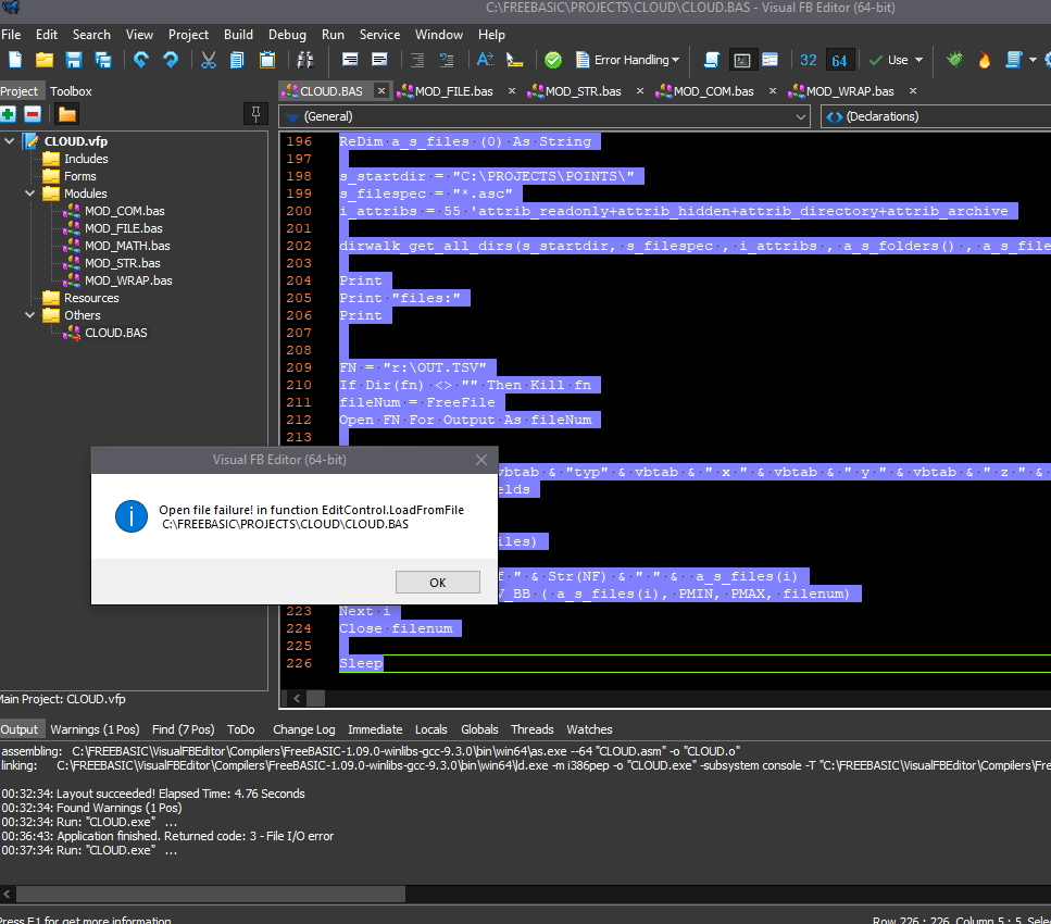 File could not be saved. · Issue #291 · XusinboyBekchanov/VisualFBEditor · GitHub