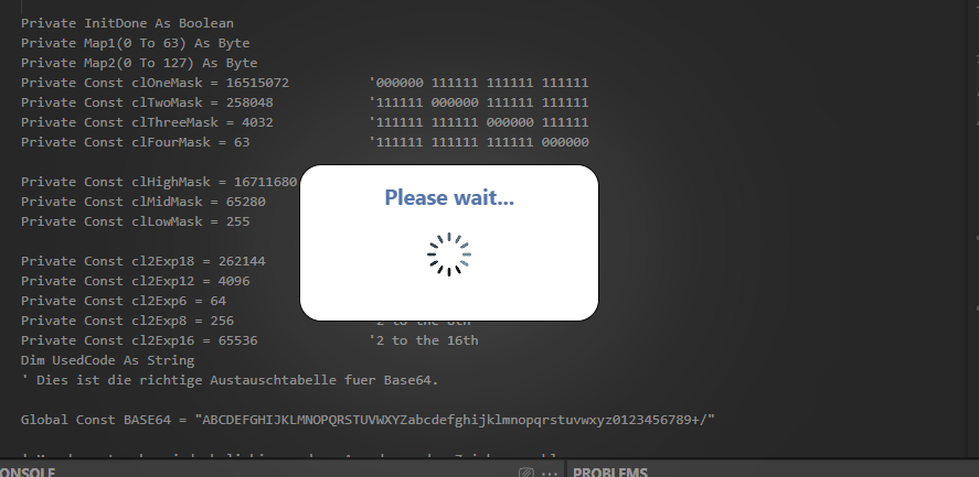 BASE64 code forces endless loop in IDE · Issue #1050 · twinbasic/twinbasic · GitHub