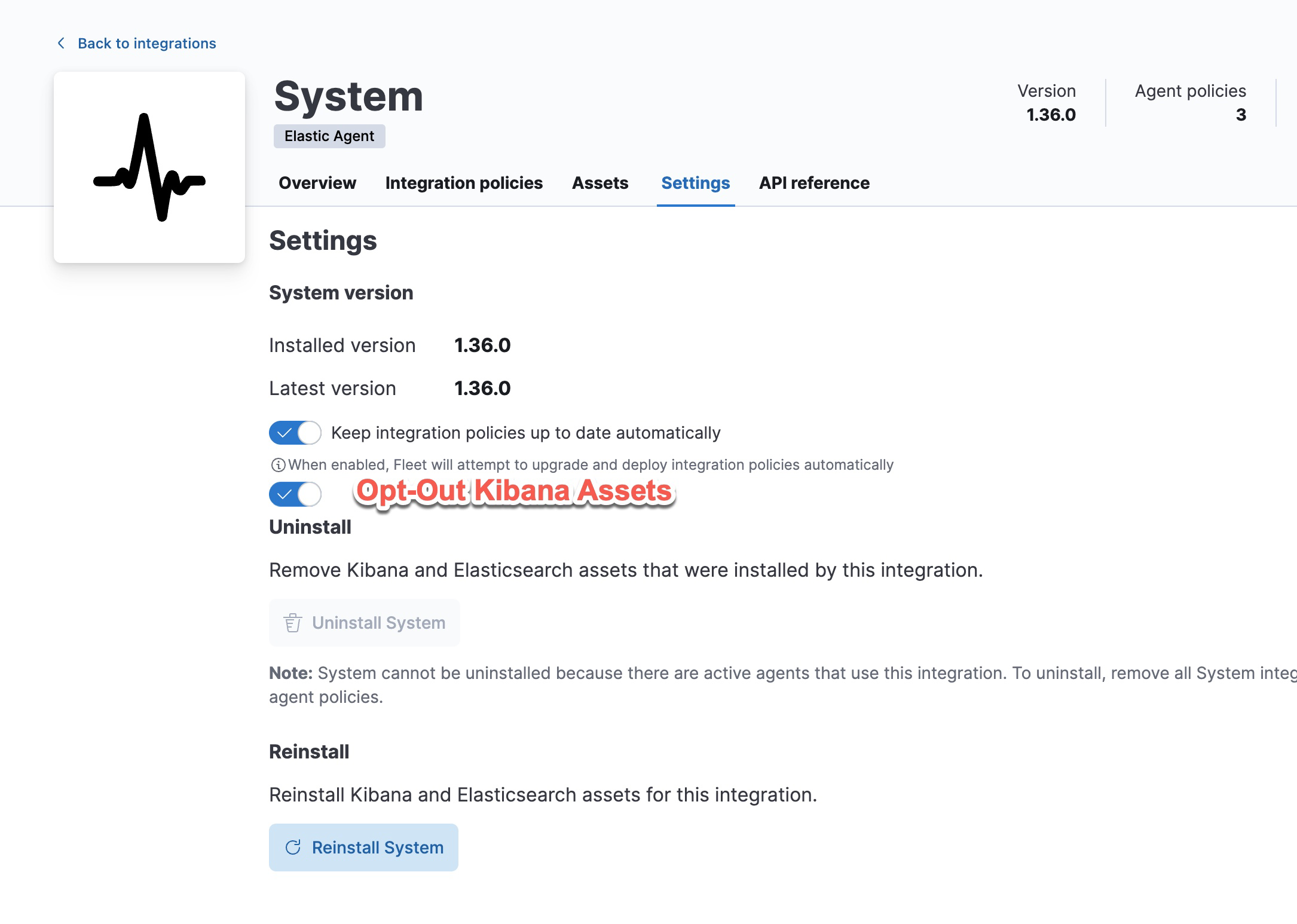 Kibana Integrations Create Option To Disable The Installation Of Kibana Assets From