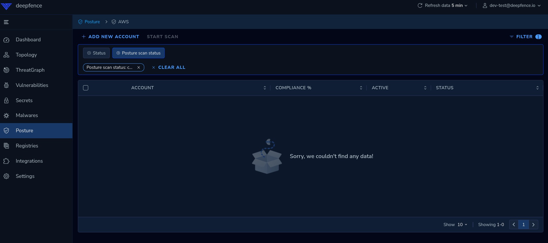 [v2] Posture filter for scan status not woking · Issue #1365 · deepfence/ThreatMapper · GitHub