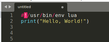 [Lua] Shebang highlighting · Issue #2875 · sublimehq/Packages · GitHub