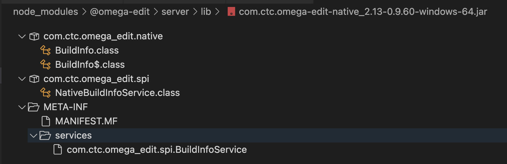 Windows jar is missing the native library · Issue #618 · ctc-oss/omega-edit · GitHub