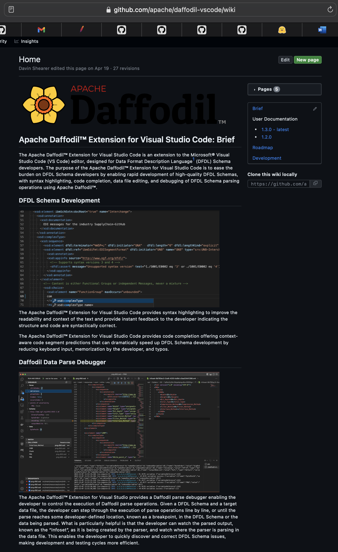 Wiki root page has broken images · Issue #775 · apache/daffodil-vscode · GitHub