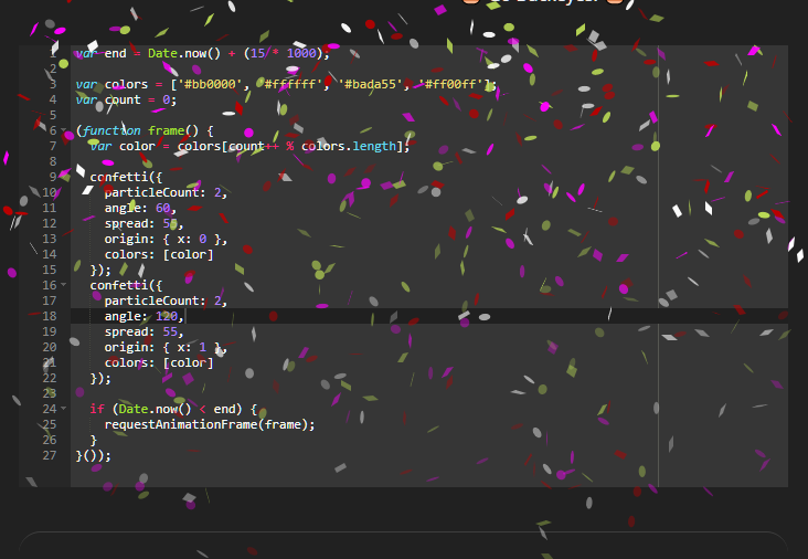 Random color selection · Issue #128 · catdad/canvas-confetti · GitHub