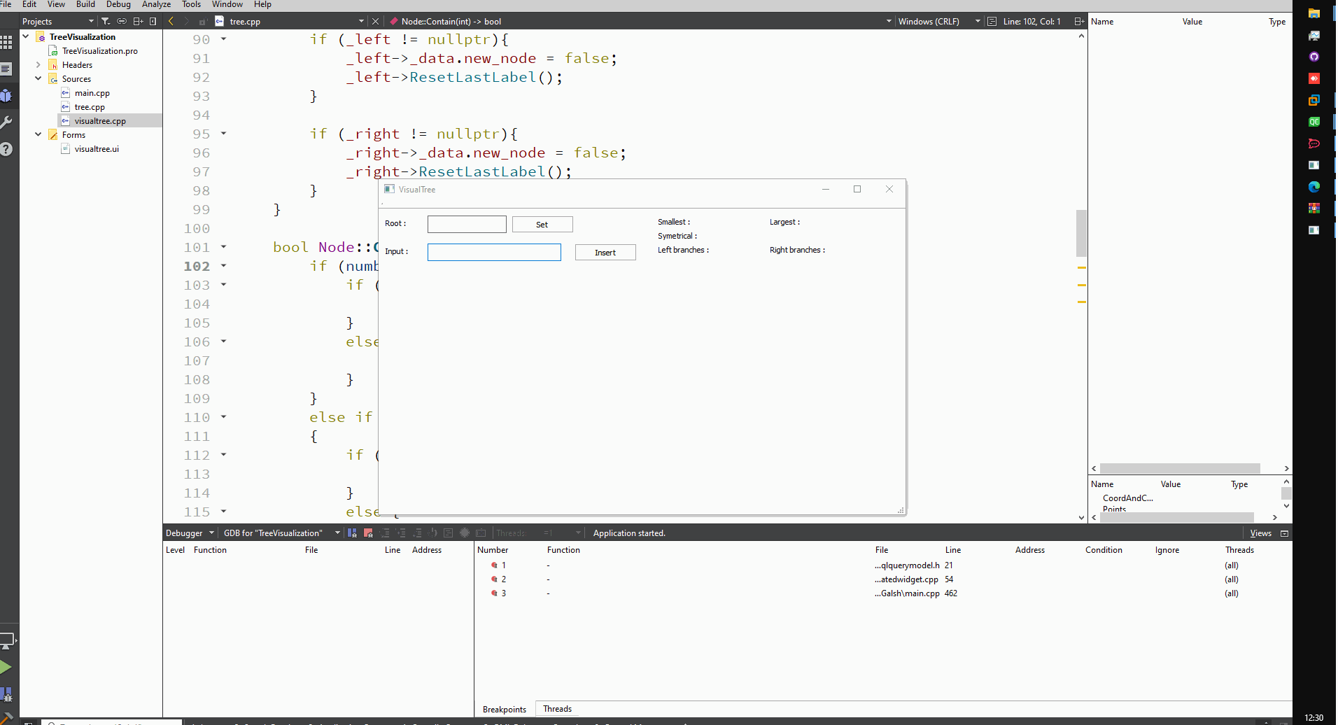Sig Fault · Issue 2 · Notarobotexe Binarytreevisualiser · Github