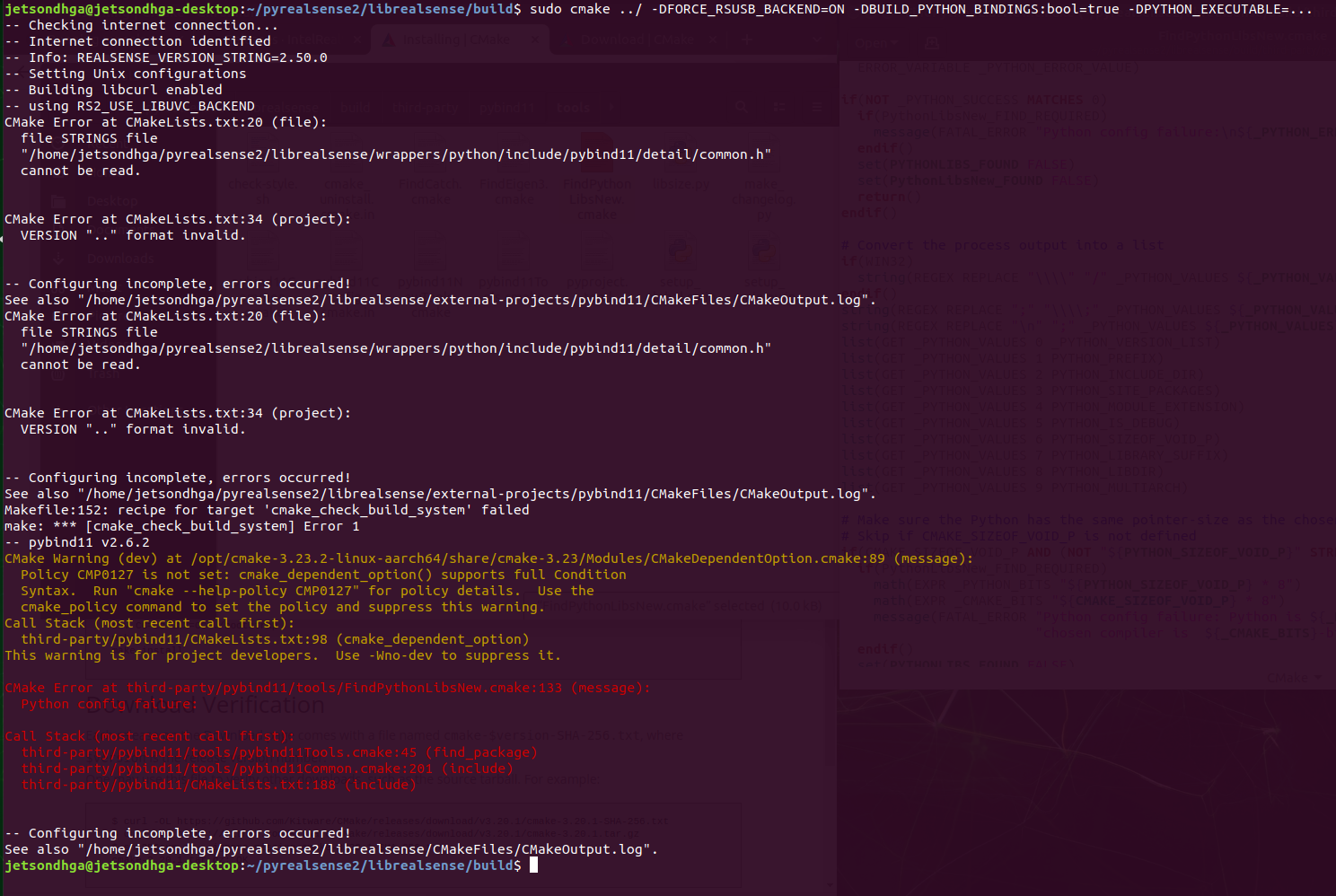 Build pyrealsense2 from source does not work. · Issue #10583 · IntelRealSense/librealsense · GitHub