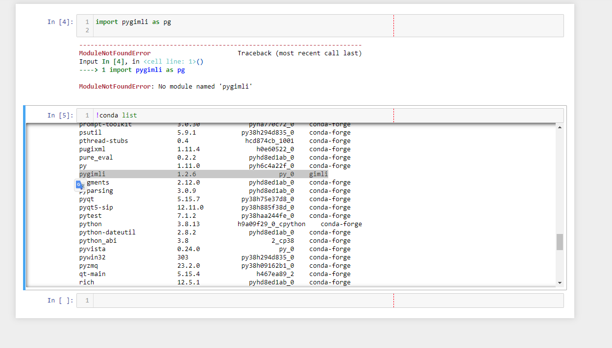 Modulenotfounderror No Module Named Pygimli · Issue 425 · Gimli Orggimli · Github