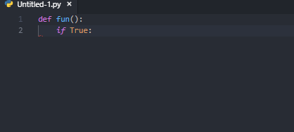 Code block after return does not move cursor one level back · Issue ...