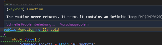 infinite loop · Issue #23 · DEVSENSE/phptools-docs · GitHub