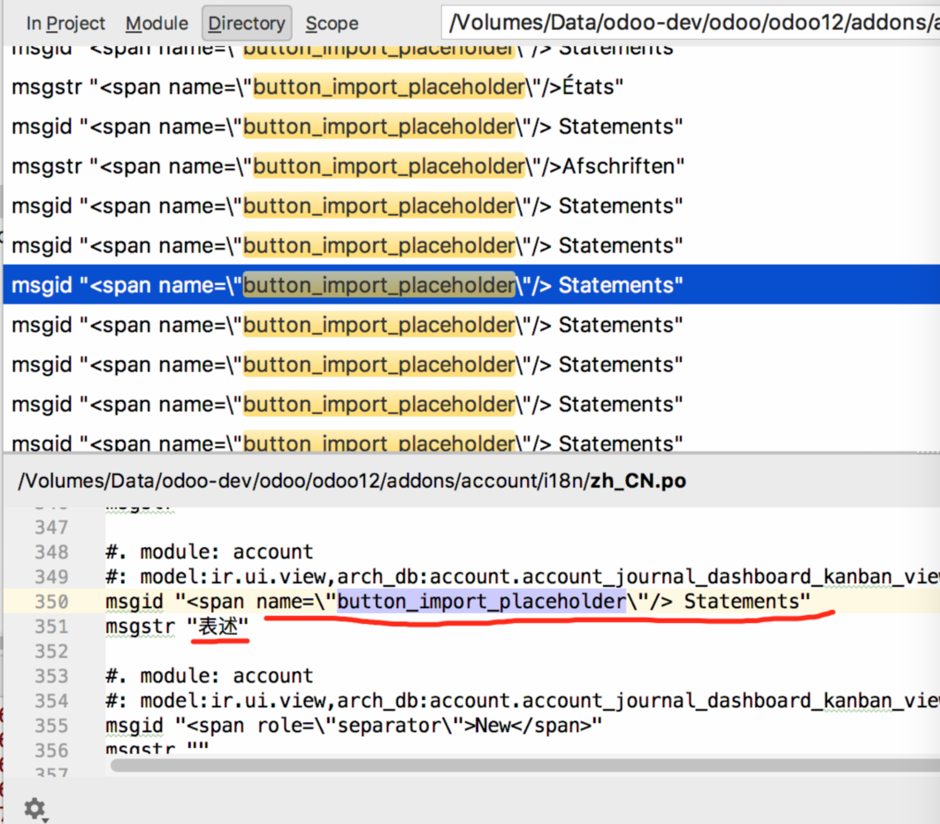 [10,11,master]The translation template contains the html tag section · Issue #27096 · odoo/odoo ...